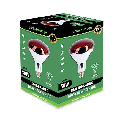 Infrared Spot Globe - Red 50W – Wyong Produce